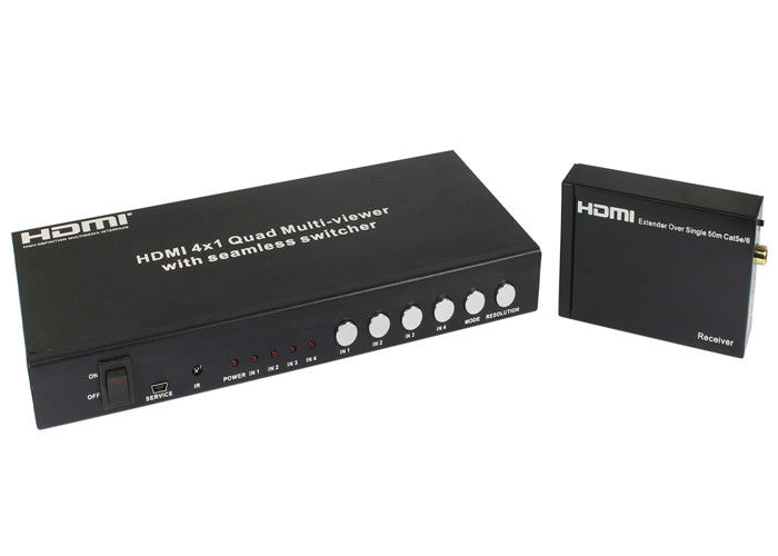 UTP Extender HDMI 4x1 Quad Multi Viewer With Seamless RS232 And IR ...