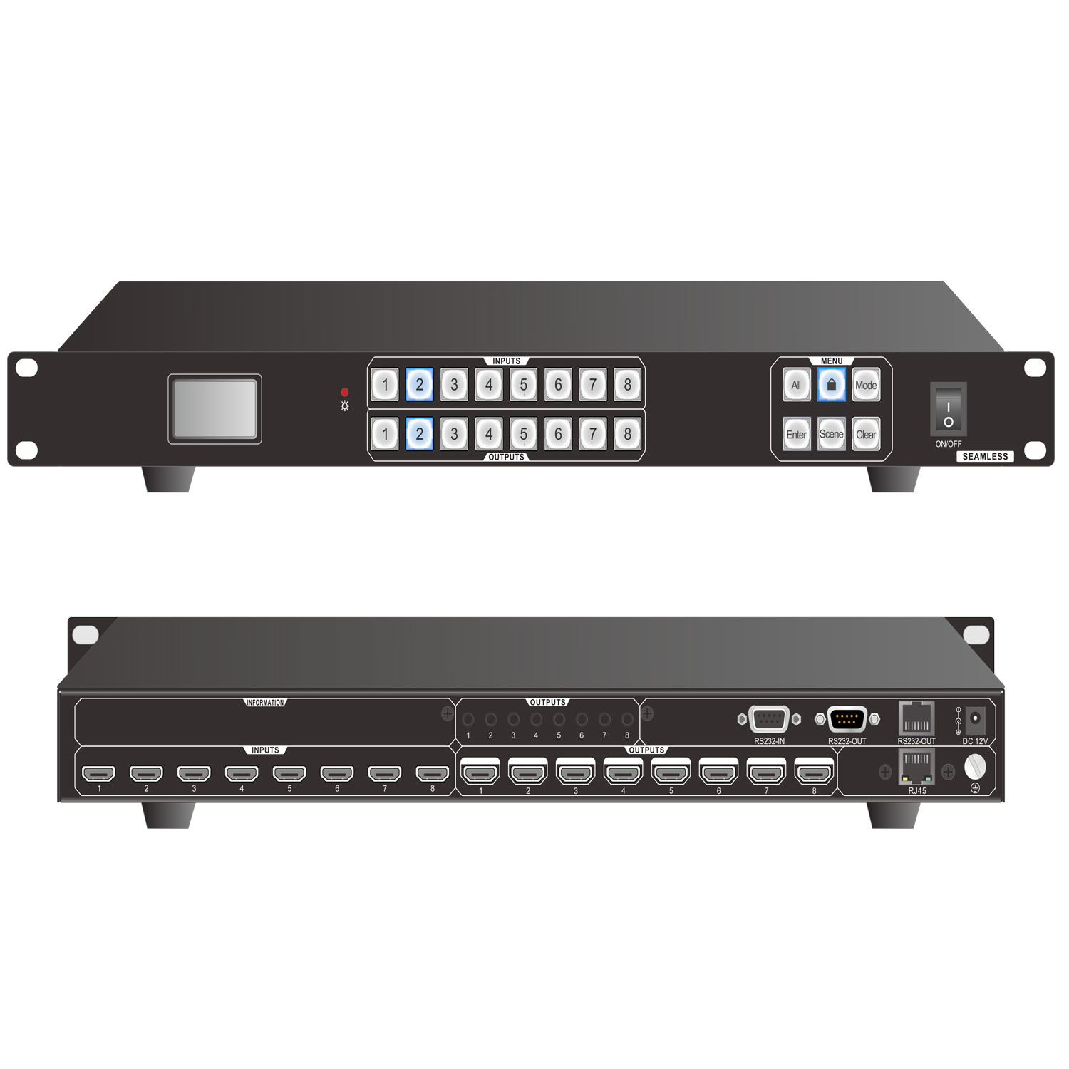 8x8 4k hdmi matrix switcher extender 8x4 hdmi matrix switcher