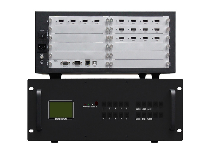 3.5U Casing Modular Video Wall Controller 3x4 With Dual Power Supply